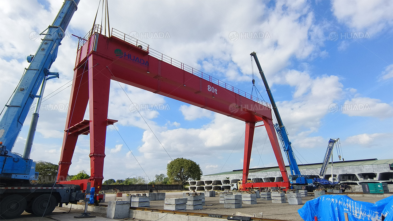 80T Gantry Crane Assists in Southeast Asia Project|Huada Heavy Industry
